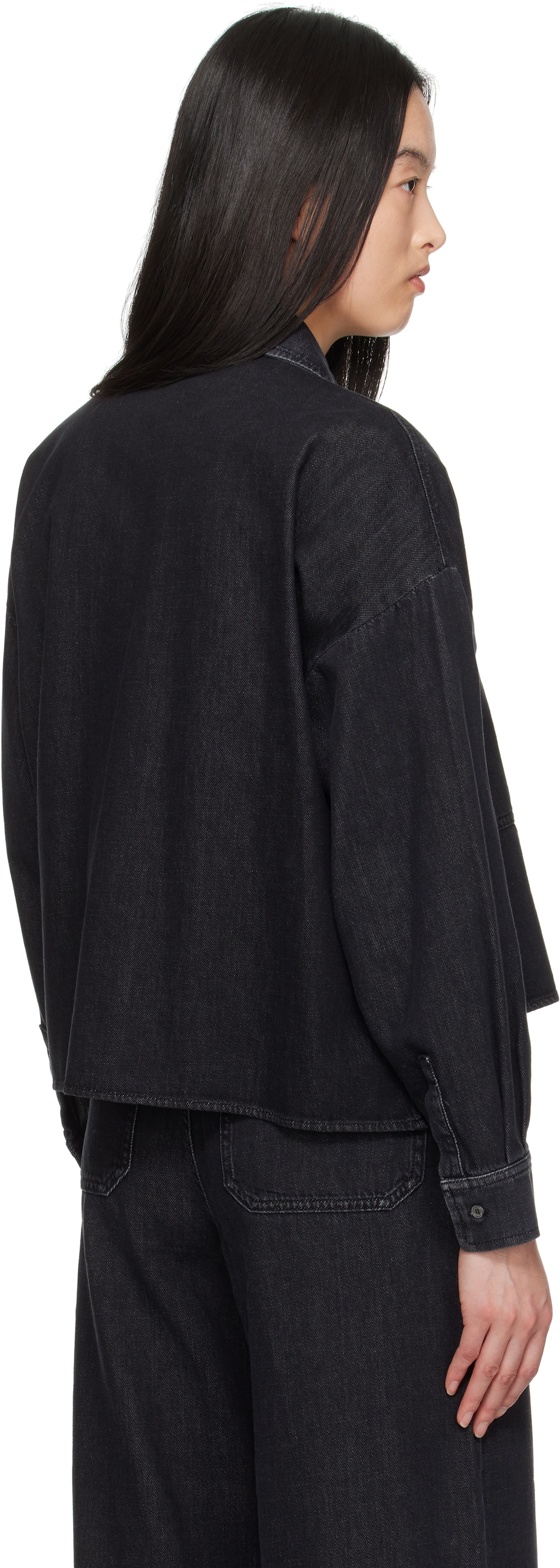 Weekend Max Mara Black Zemira Denim Shirt Weekend Max Mara