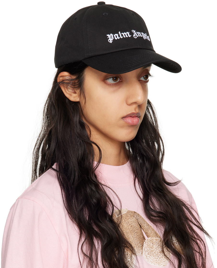 Palm Angels Black Classic Logo Cap Palm Angels
