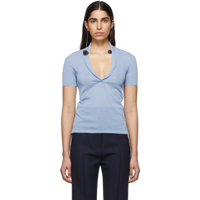 Jacquemus Blue La Maille Marinaio Polo Jacquemus