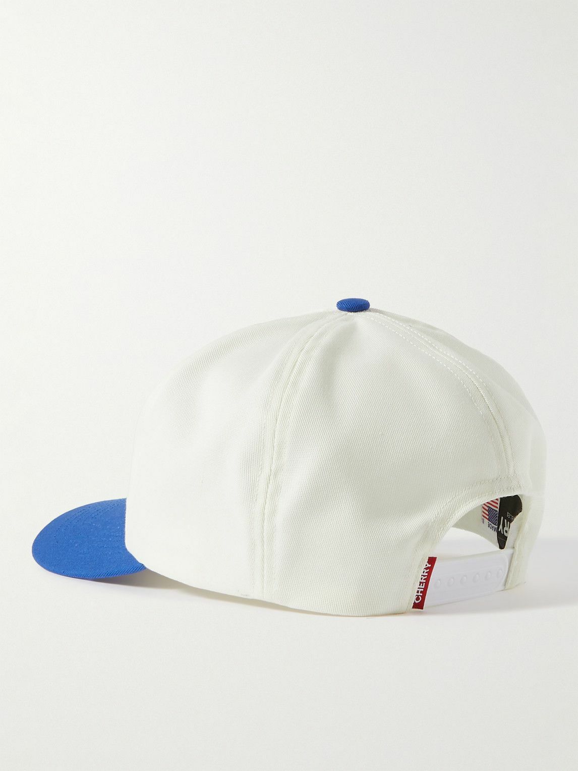 CHERRY LA - Logo-Embroidered Two-Tone Cotton-Twill Baseball Cap CHERRY LA