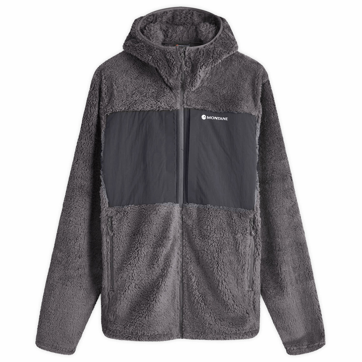 Montane Men's Caldus XT Sherpa Fleece Hooded Jacket in Midnight Grey ...