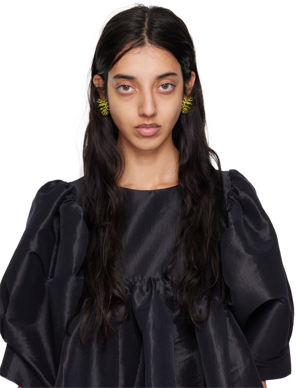 HUGO KREIT Yellow Spiky Heart Earrings Hugo Kreit