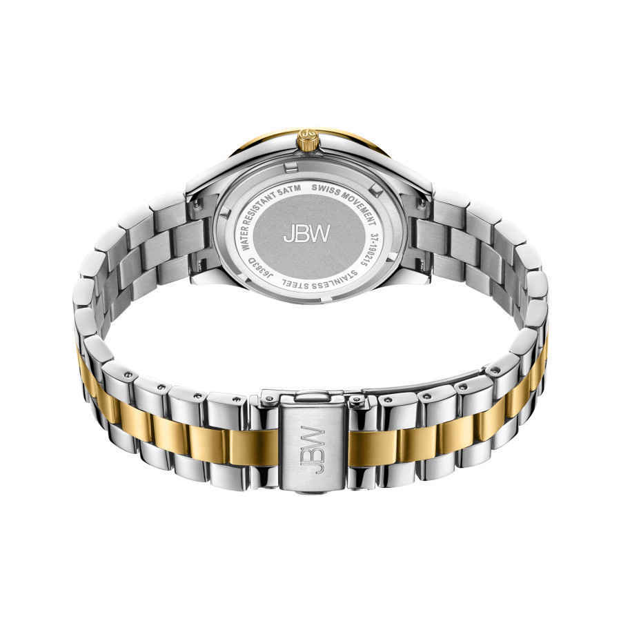 JBW Cristal 34 Quartz Diamond Gold Dial Ladies Watch J6383D JBW