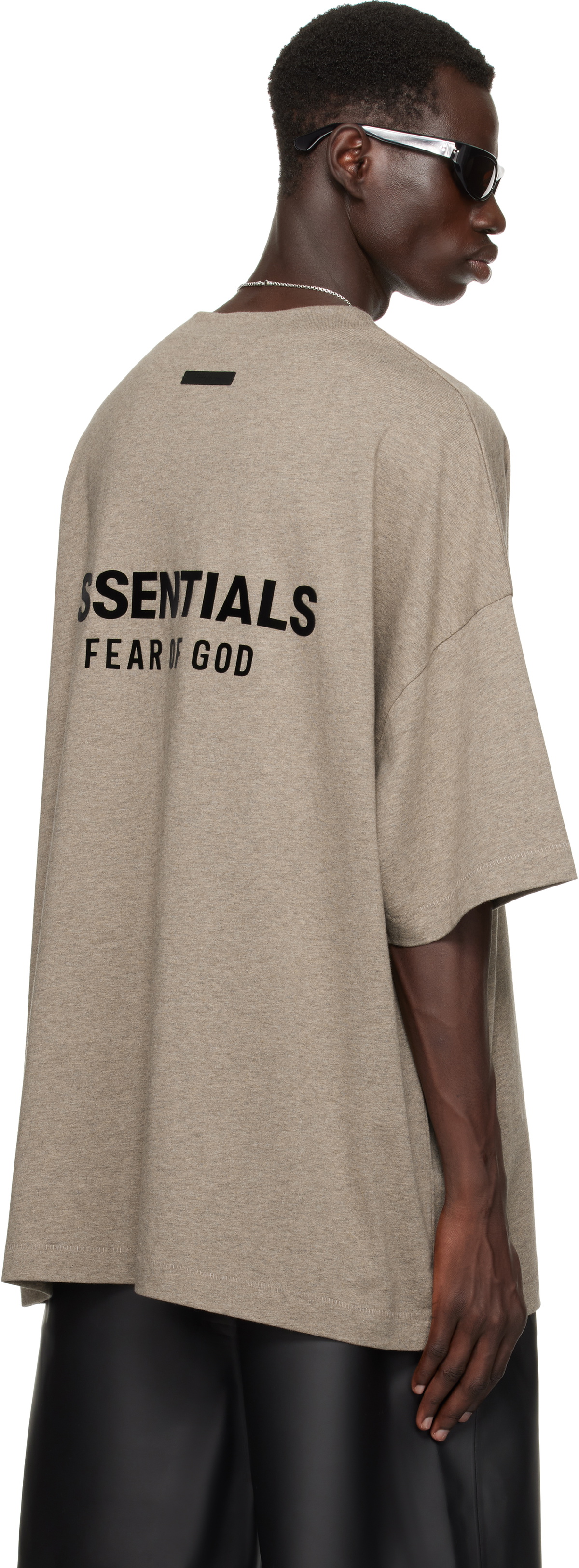 Fear of God ESSENTIALS Gray Jersey Crewneck T-shirt Fear Of God Essentials