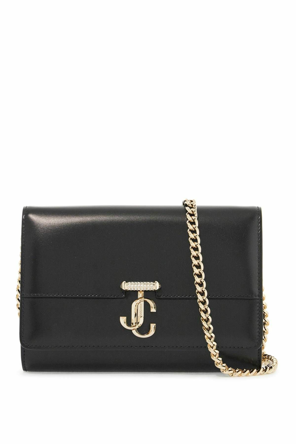 JIMMY CHOO avenue clutch Black Jimmy Choo