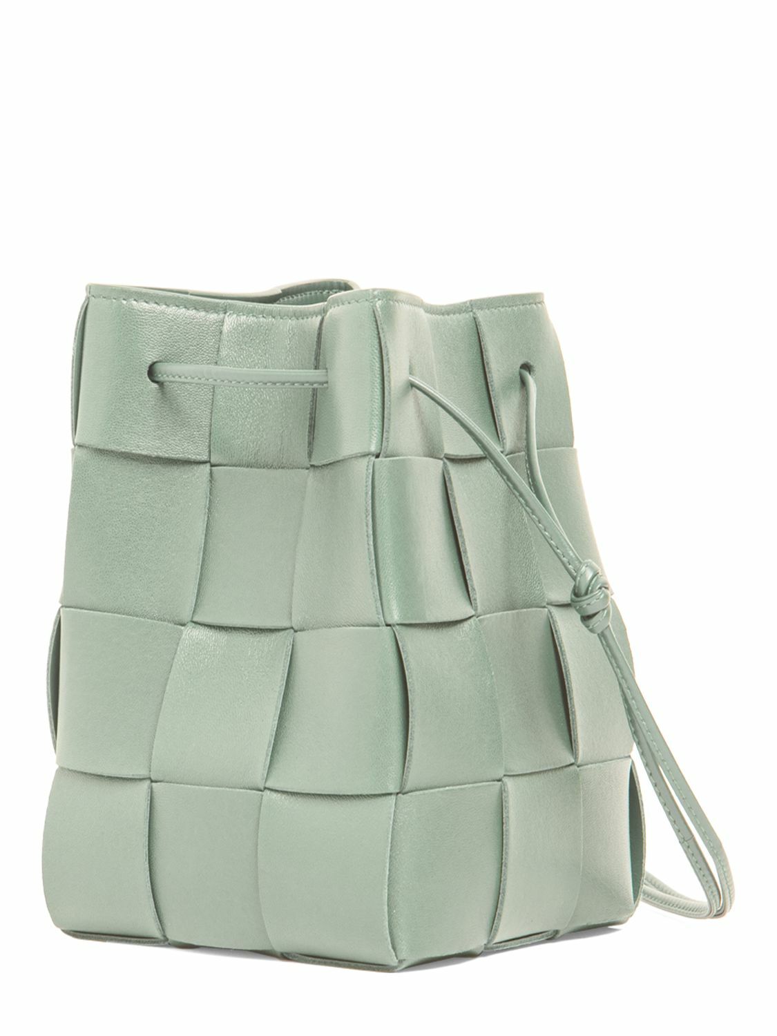 BOTTEGA VENETA - Small Cassette Leather Cross-body Bucket Bottega Veneta