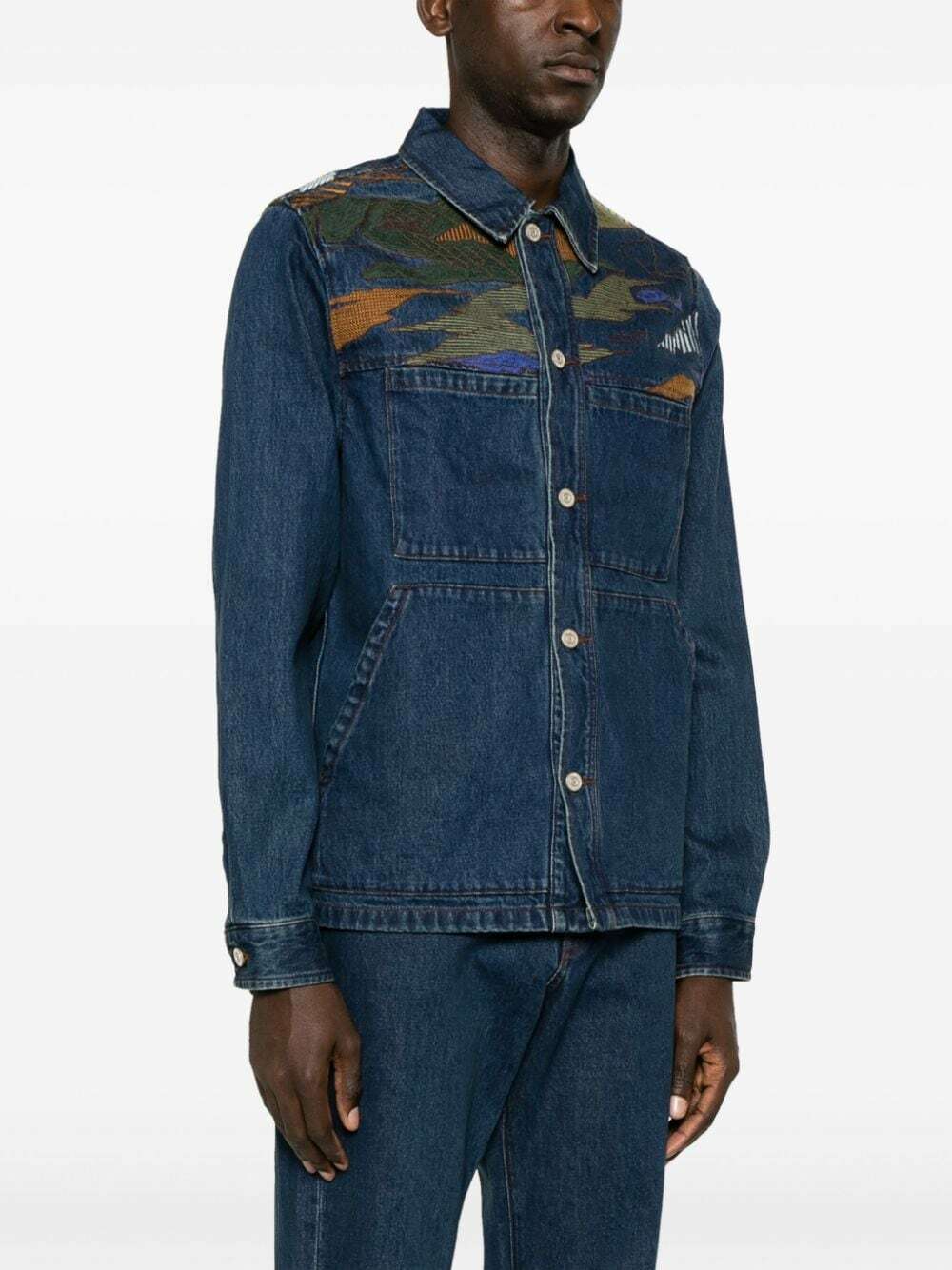 PS PAUL SMITH - Printed Denim Jacket PS by Paul Smith