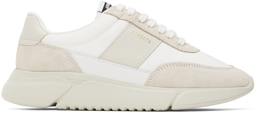 Axel Arigato Beige & White Genesis Vintage Runner Sneakers Axel Arigato