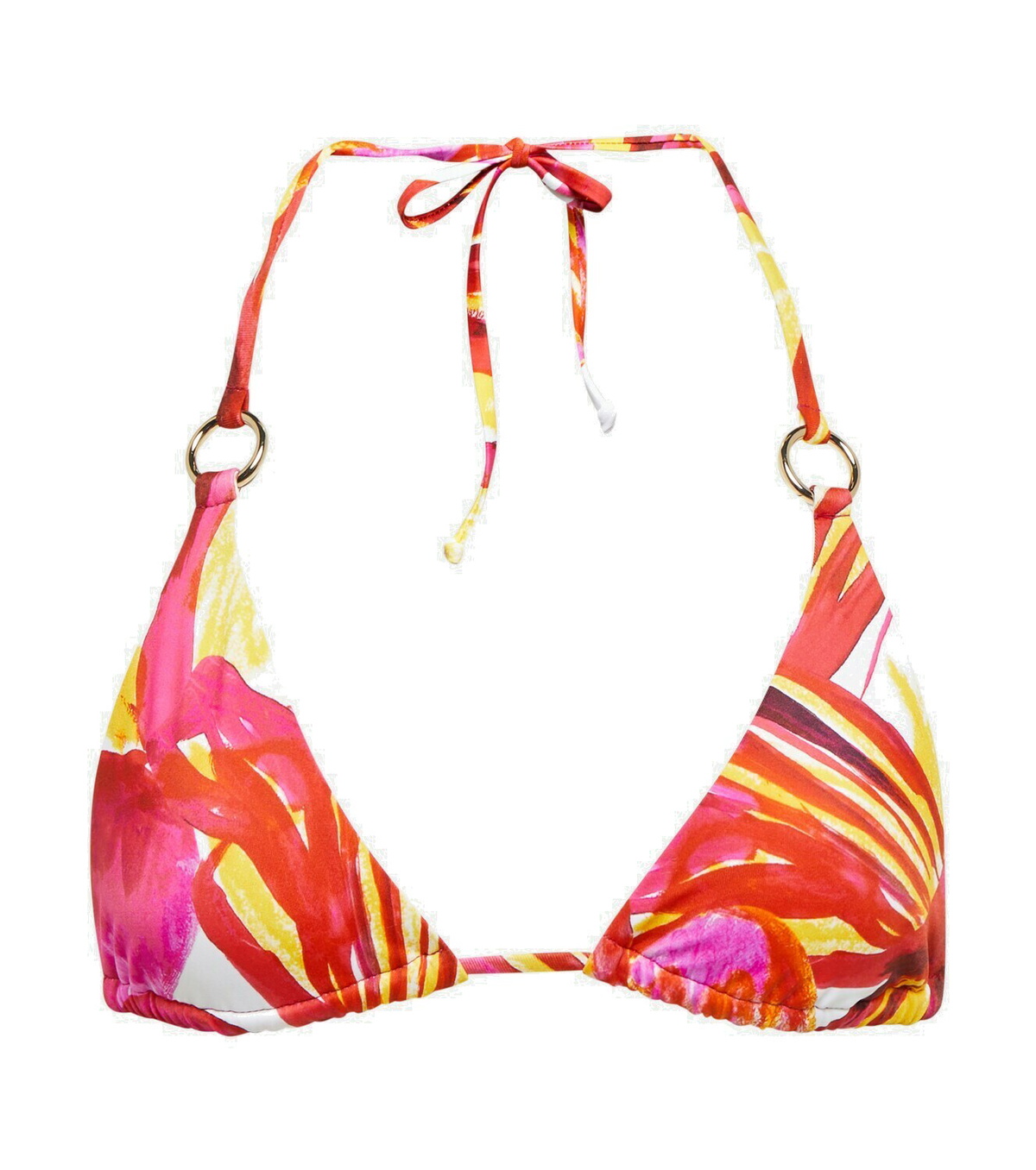 Louisa Ballou - Mini Ring printed bikini top Louisa Ballou