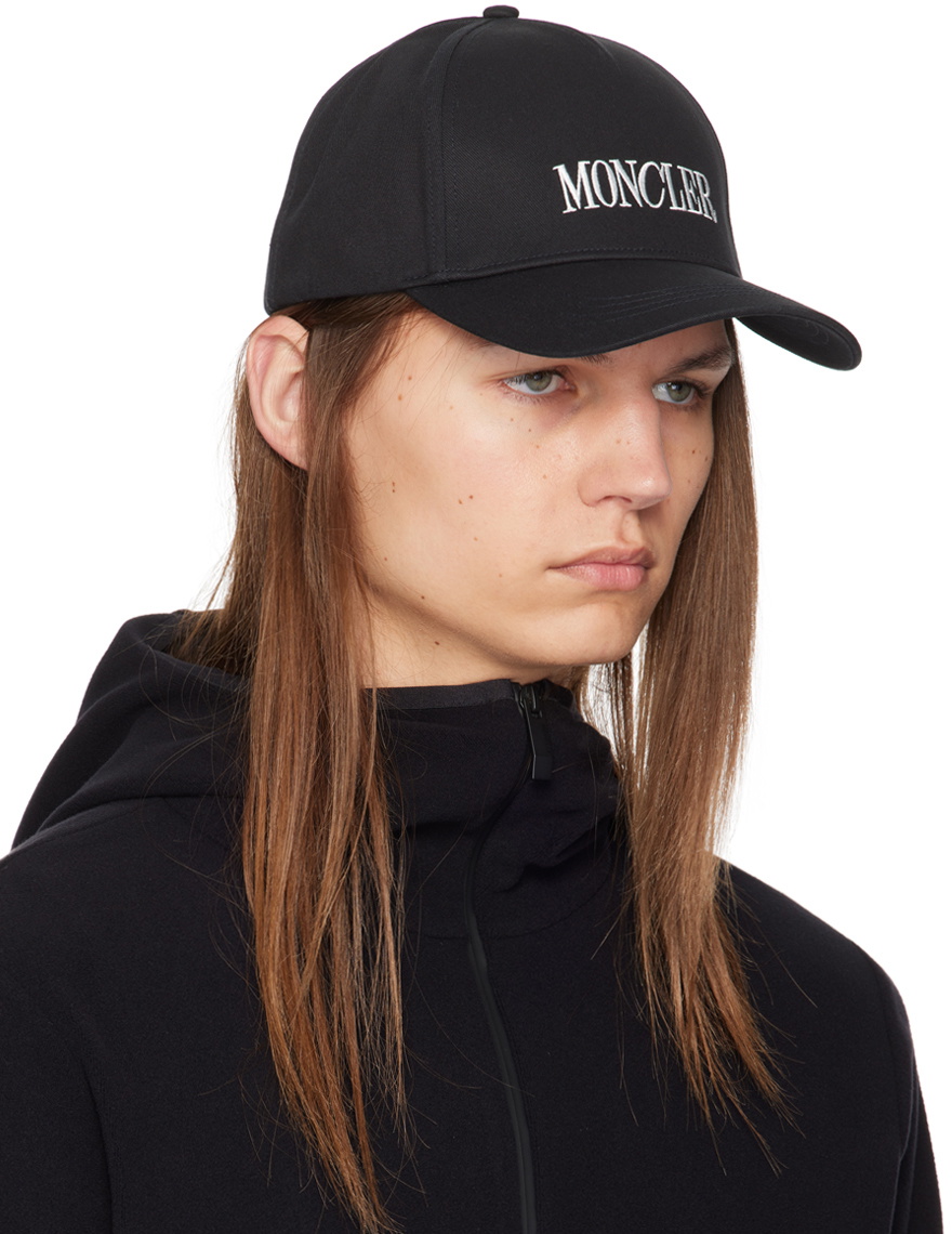 Moncler Black MB Baseball Cap Moncler