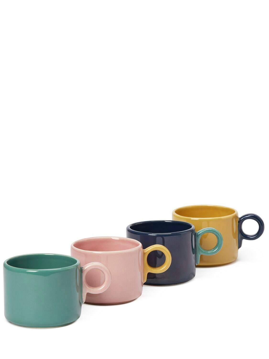 THE CONRAN SHOP Mixed Set Of 4 Pop Mugs The Conran Shop
