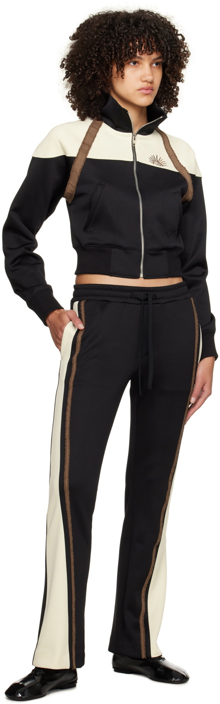 Kijun Black & Off-White Taped Track Jacket Kijun