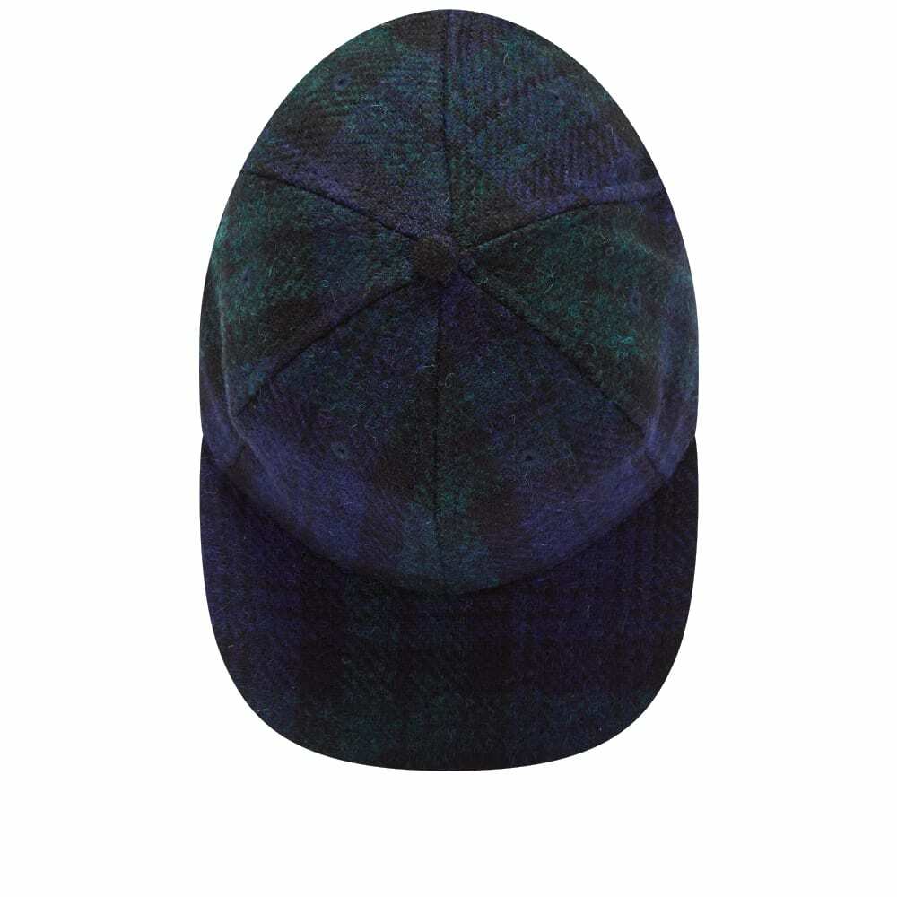 Lite Year Harris Tweed Plaid 6 Panel Cap in Navy Lite Year