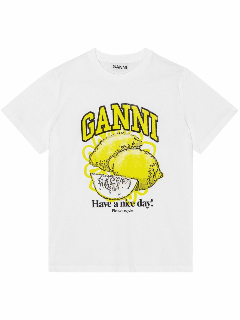 GANNI - Printed Cotton T-shirt GANNI
