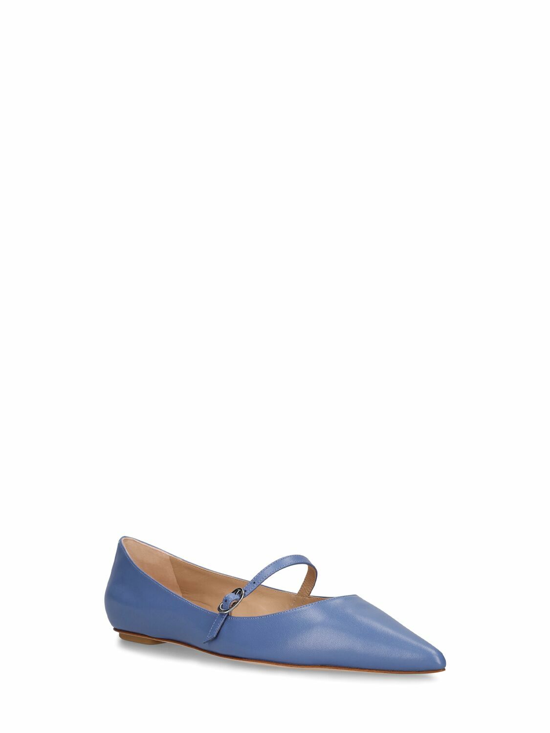 STUART WEITZMAN - 5mm Emilia Leather Flat Shoes Stuart Weitzman