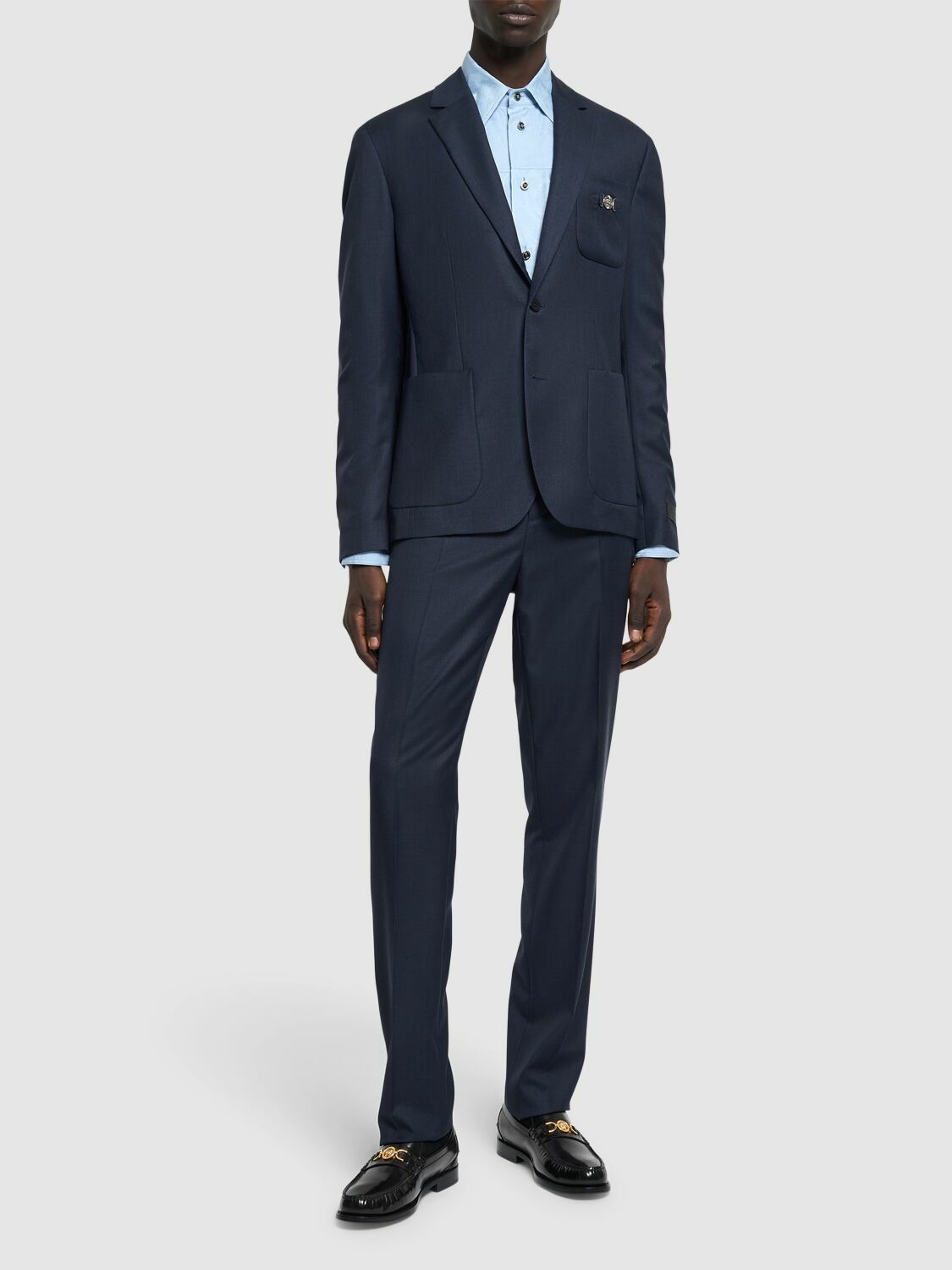 VERSACE Light Wool Formal Jacket Versace