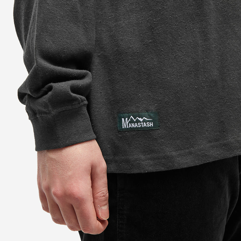 Manastash Men's Long Sleeve Hemp Tour T-Shirt in Black Manastash