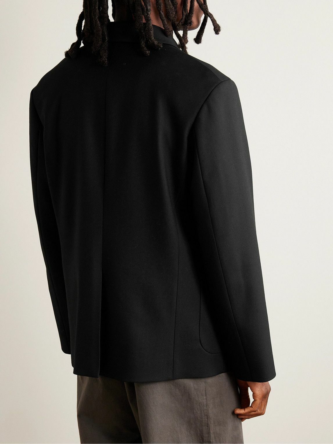 The Row - Lionell Slim-Fit Wool-Twill Jacket - Black The Row