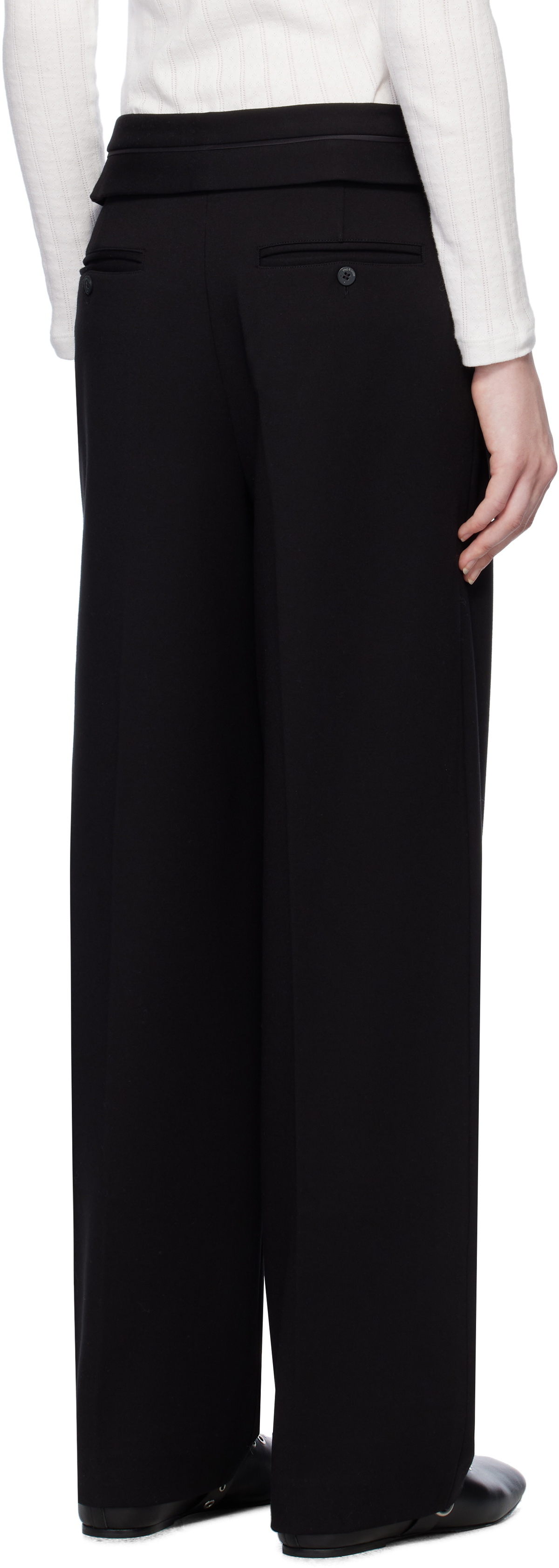 rag & bone Black Tasha Ponte Trousers Rag and Bone