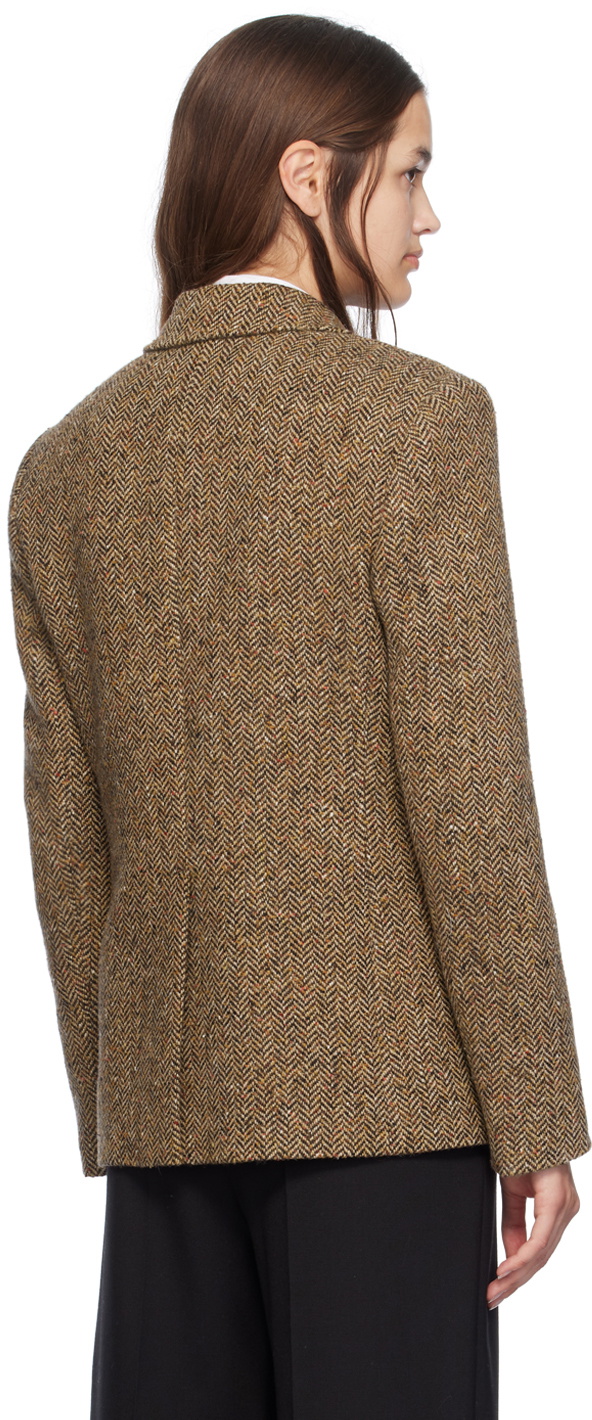 BOSS Brown Herringbone Blazer BOSS