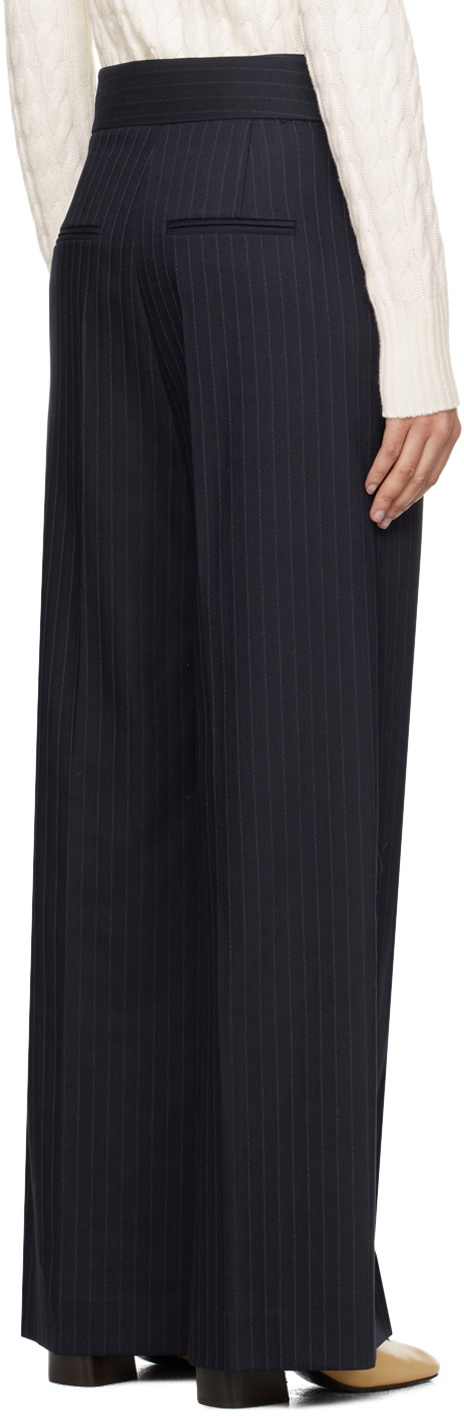 KHAITE Navy 'The Banton' Trousers Khaite