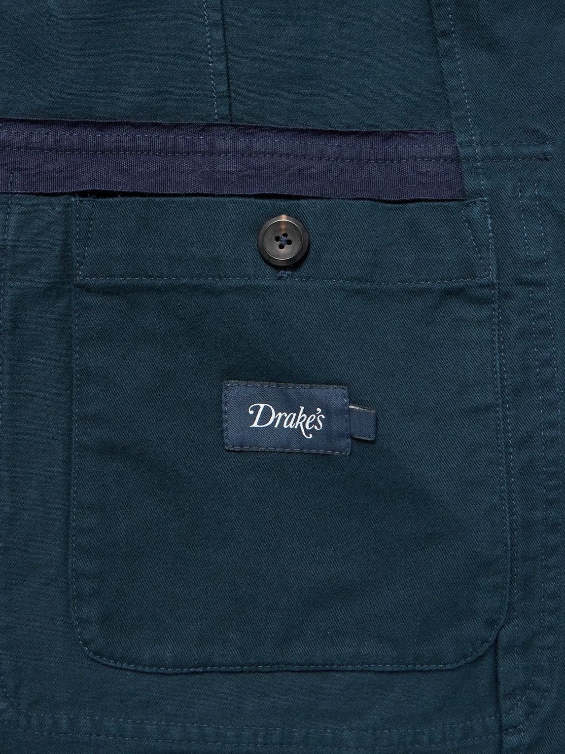 Drake's - Mk. I Games Cotton-Twill Suit Jacket - Blue Drake's