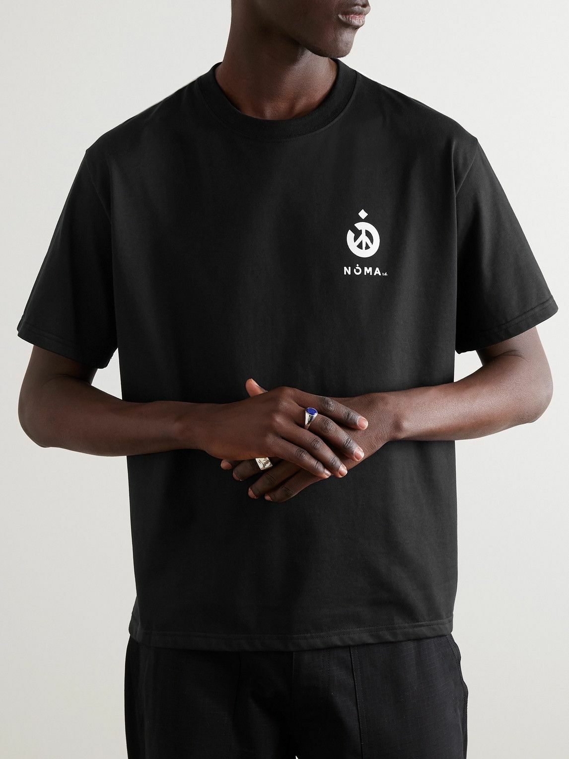 NOMA t.d. - Logo-Print Cotton-Jersey T-Shirt - Black NOMA t.d.