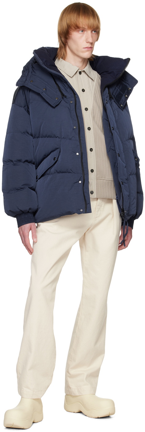 HGBB STUDIO Navy Barents Down Jacket HGBB STUDIO