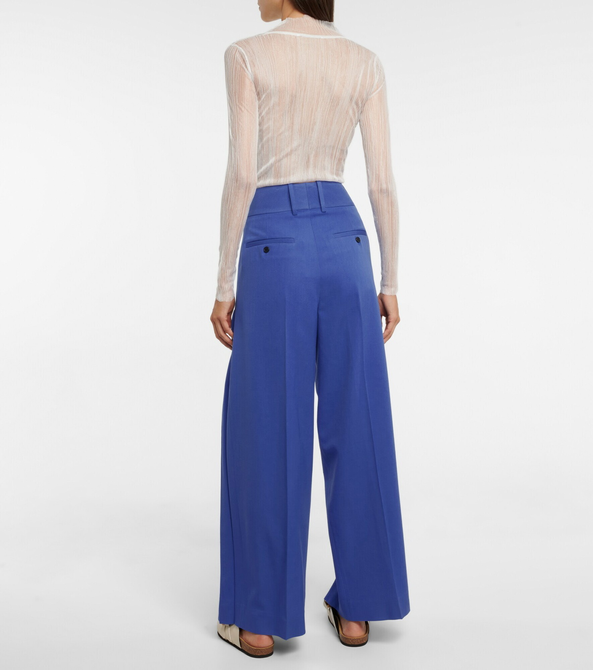 JW Anderson - Split-hem wool high-rise pants JW Anderson