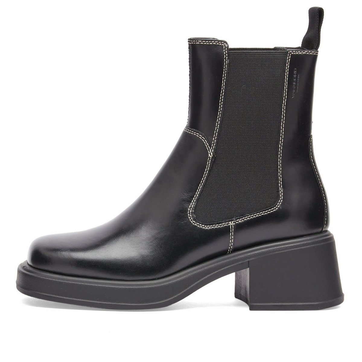 Vagabond Shoemakers Women's Dorah Leather Ankle Boot in Black/White ...