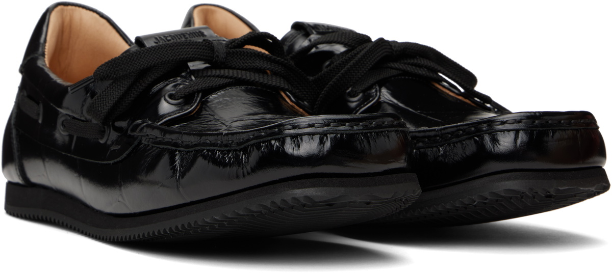 JACQUEMUS Black La Croisière 'The Batto' Loafers Jacquemus