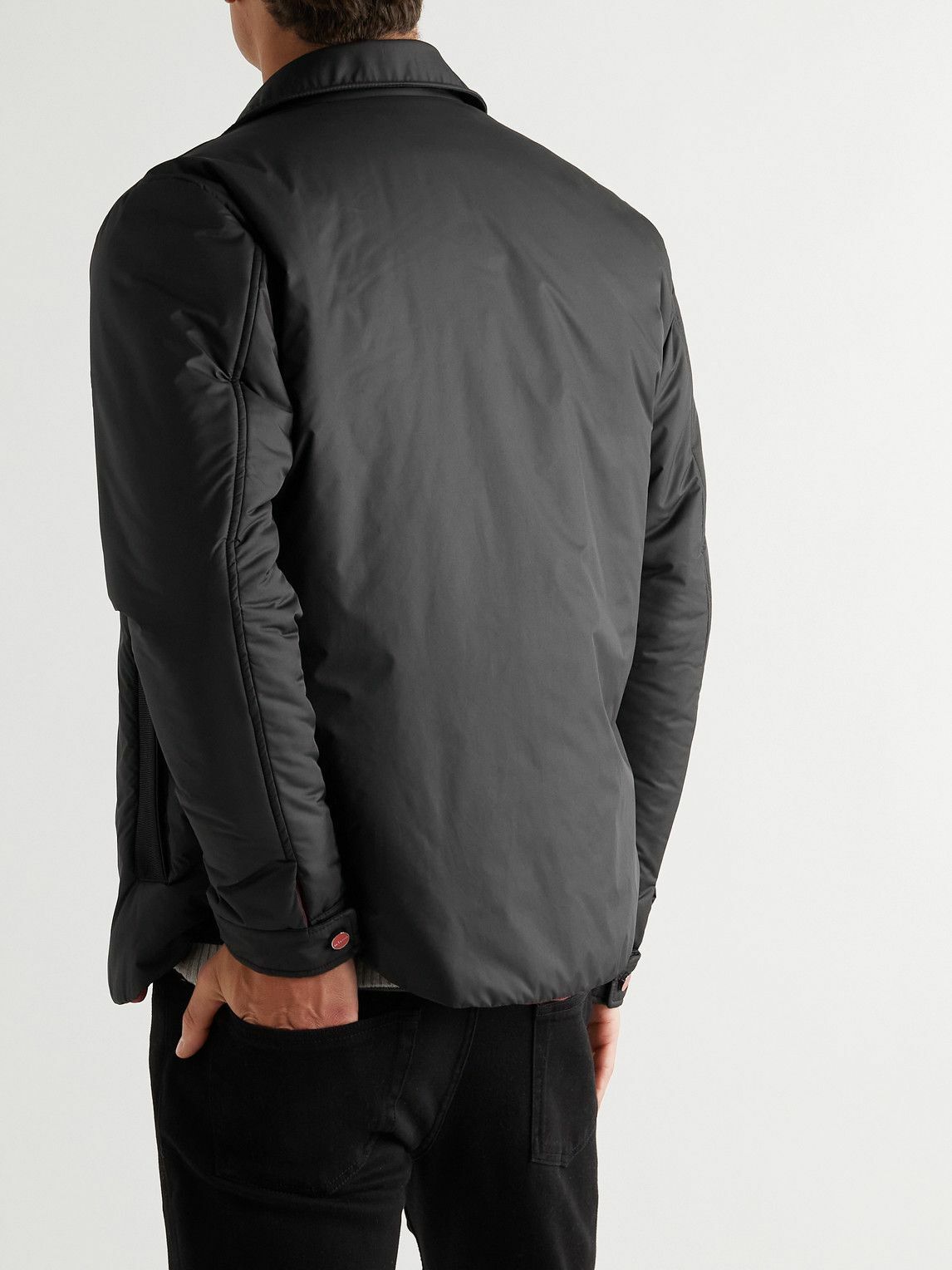 Kiton - Slim-Fit Padded Shell Jacket - Black Kiton