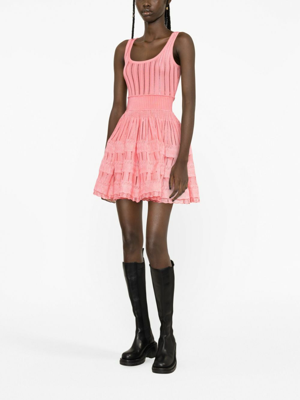 ALAÏA - Knitted Mini Dress ALAÏA