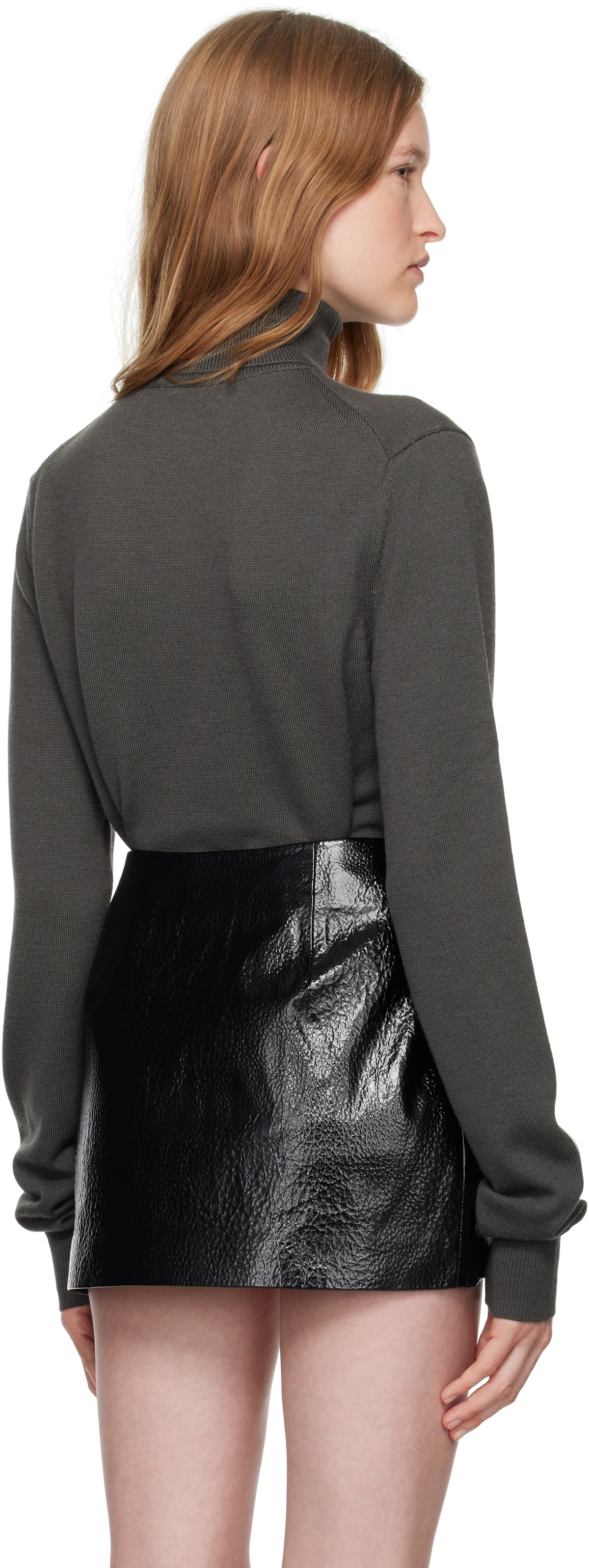 The Frankie Shop Gray Eve Thin Turtleneck The Frankie Shop