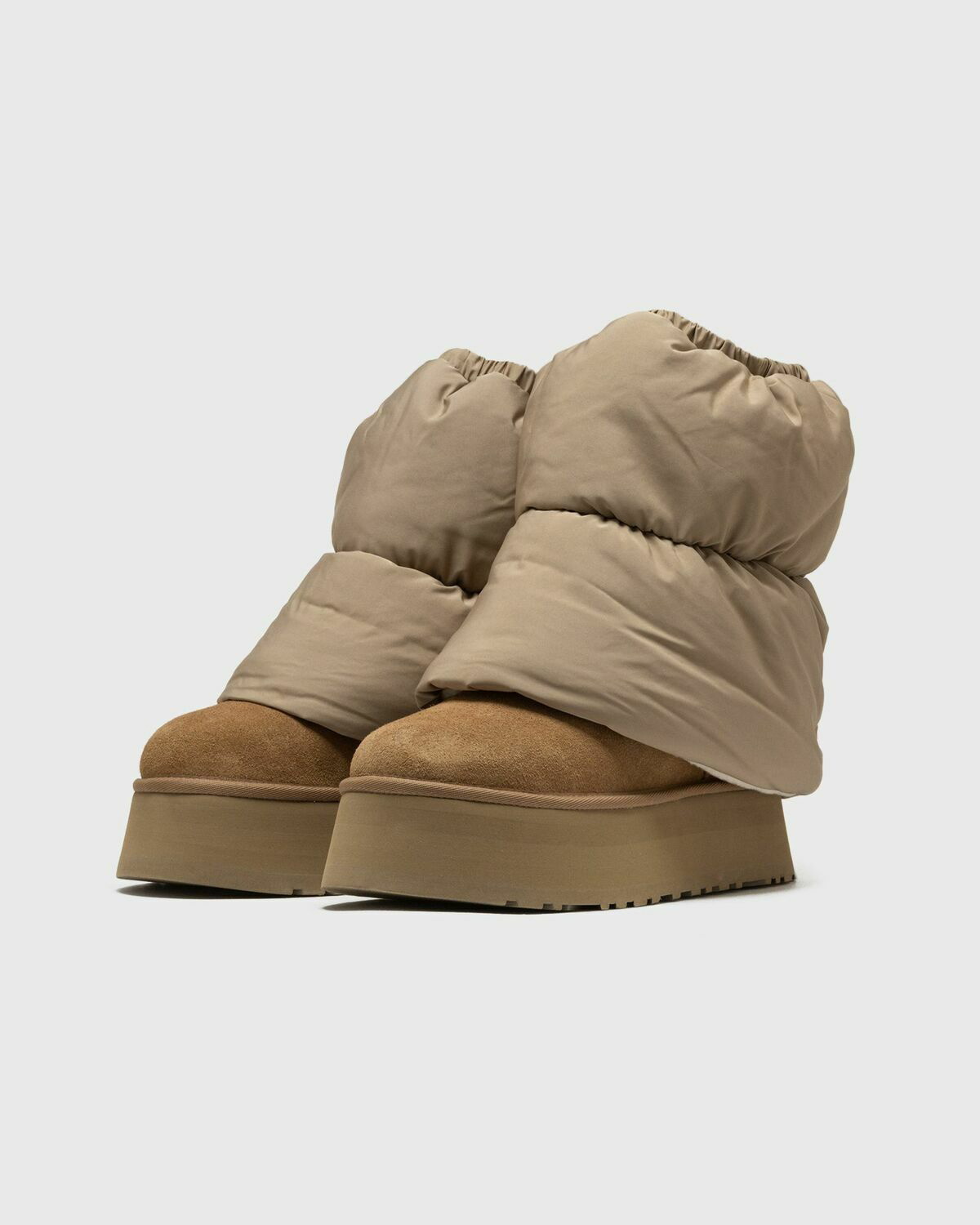 Ugg Wmns Classic Mini Dipper Puffer Brown - Womens - Boots Ugg