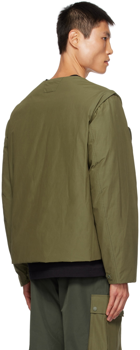 Moncler Genius 1 Moncler Pharrell Williams Khaki Maple Down Jacket ...