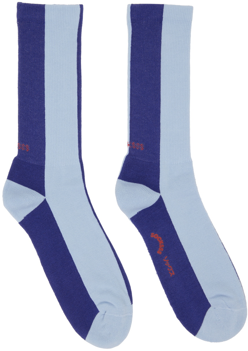 SOCKSSS Two-Pack Blue & Green Socks Socksss