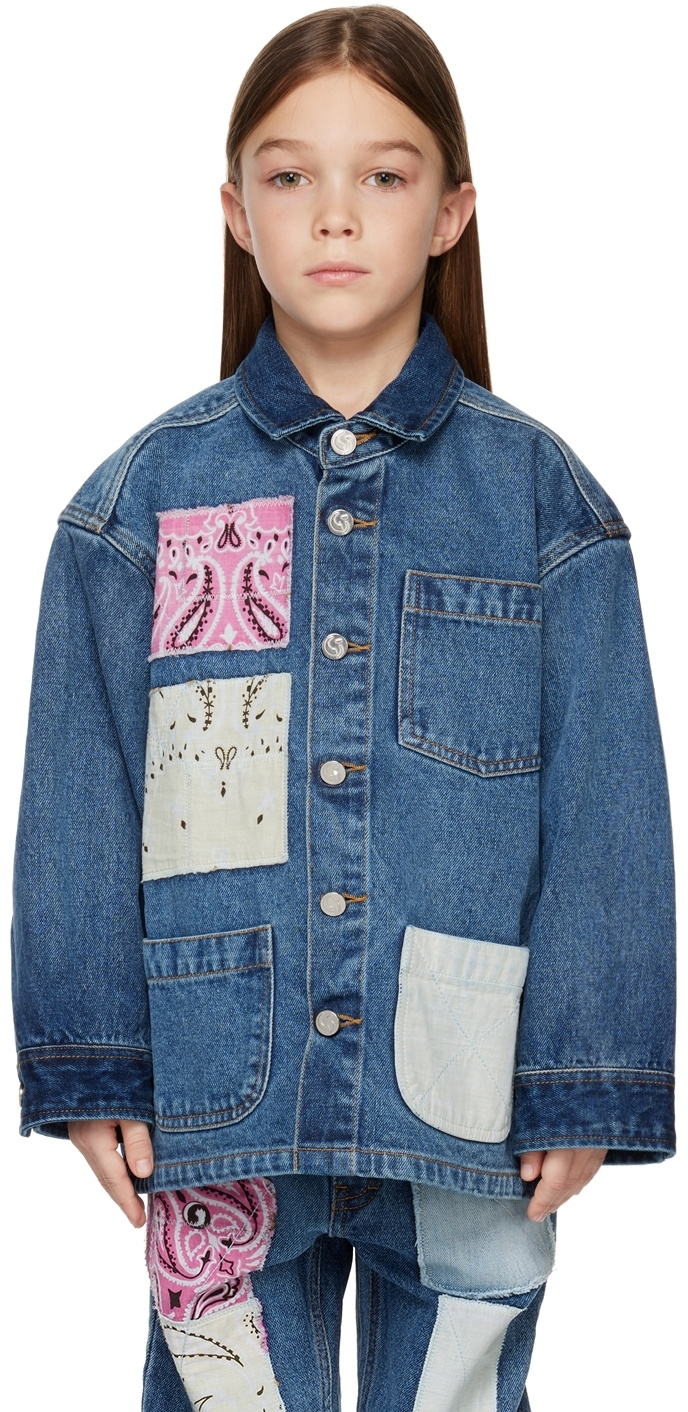 Wildkind Kids Navy Tony Worker Denim Jacket