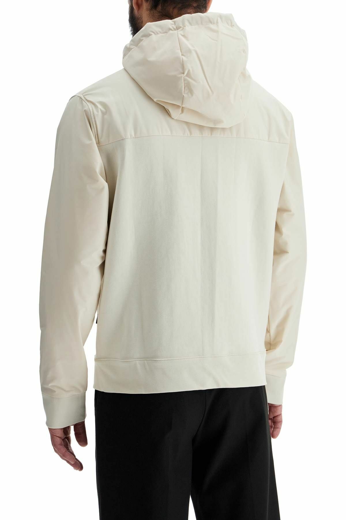 BOSS white slim fit zip-up hoodie White BOSS
