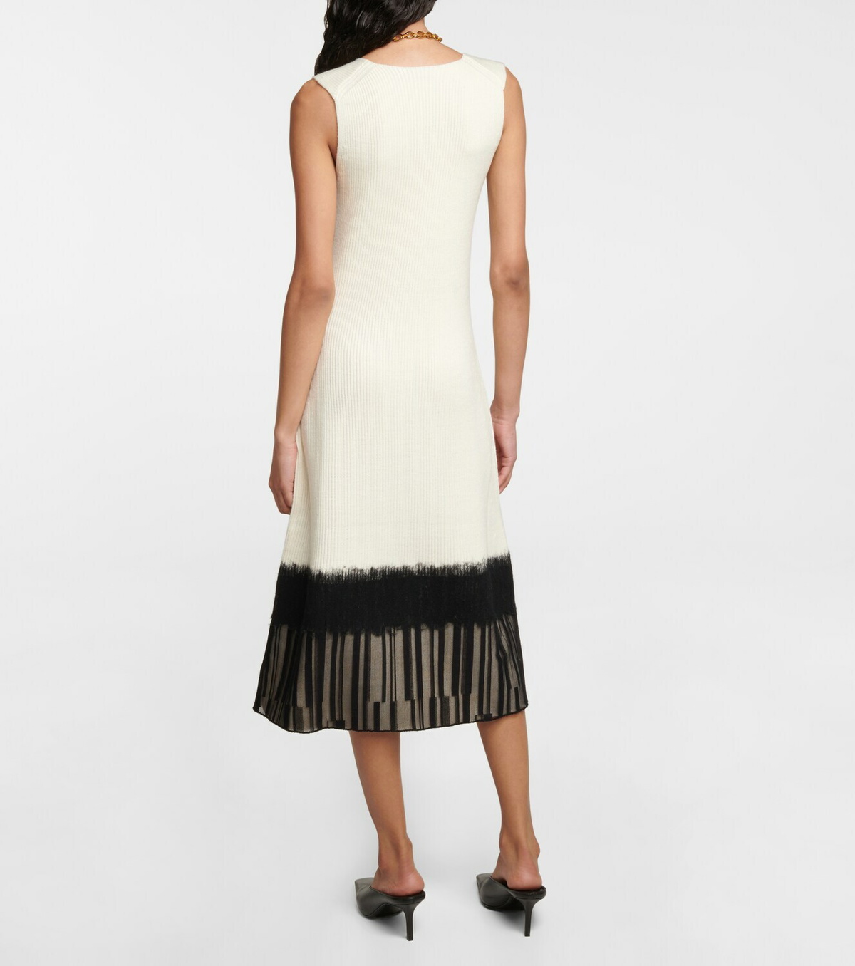 Joseph - Lace-trimmed wool midi dress Joseph
