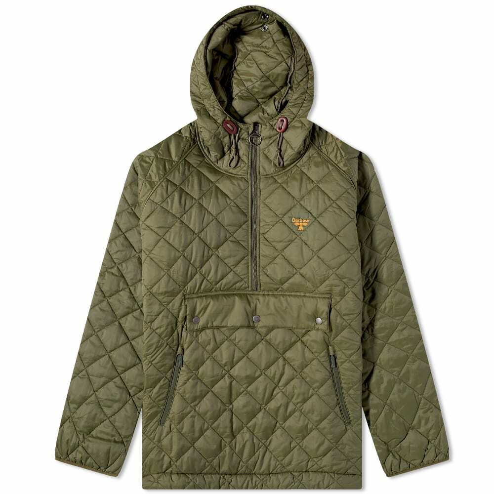 Barbour Men's Beacon Overhead Quilted Jacket in Olive Barbour