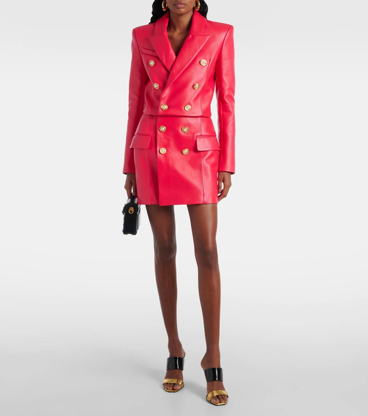 Balmain Cropped leather jacket Balmain