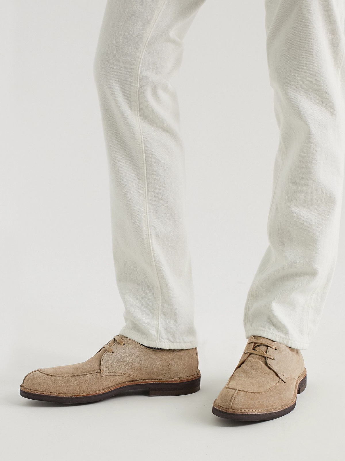 Mr P. - Andrew Split-Toe Suede Derby Shoes - Neutrals Mr P.