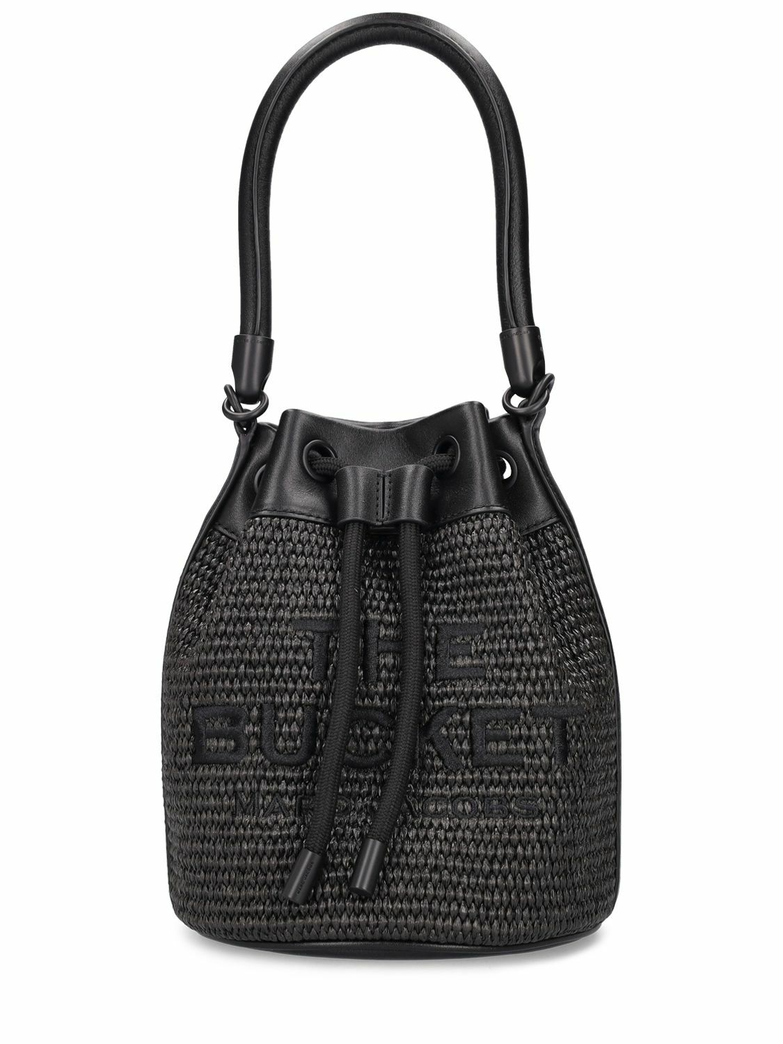 MARC JACOBS - The Bucket Raffia Effect Bag Marc Jacobs