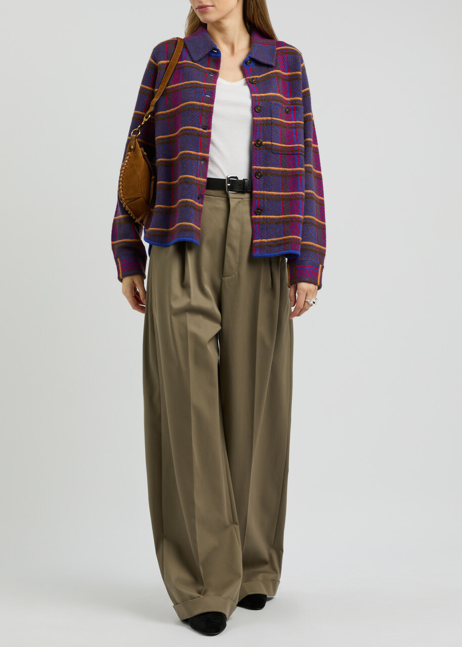 Guest In Residence Dylan Checked Cashmere Shirt Multicoloured Guest in ...