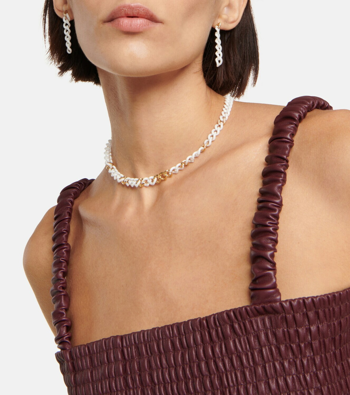 Shay Jewelry Pavé Medium 18kt gold chain necklace with diamonds Shay Jewelry