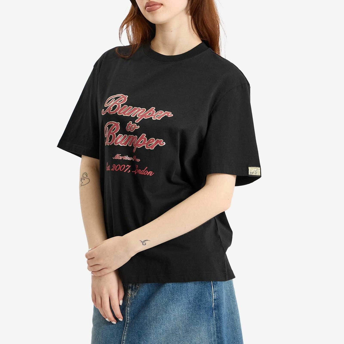 Martine Rose Women's Bumper to Bumper T-Shirt in Black Martine Rose