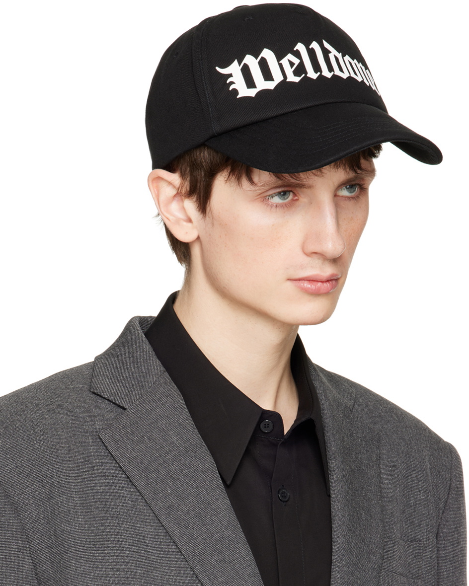 We11done Black Logo On Front Cap We11done