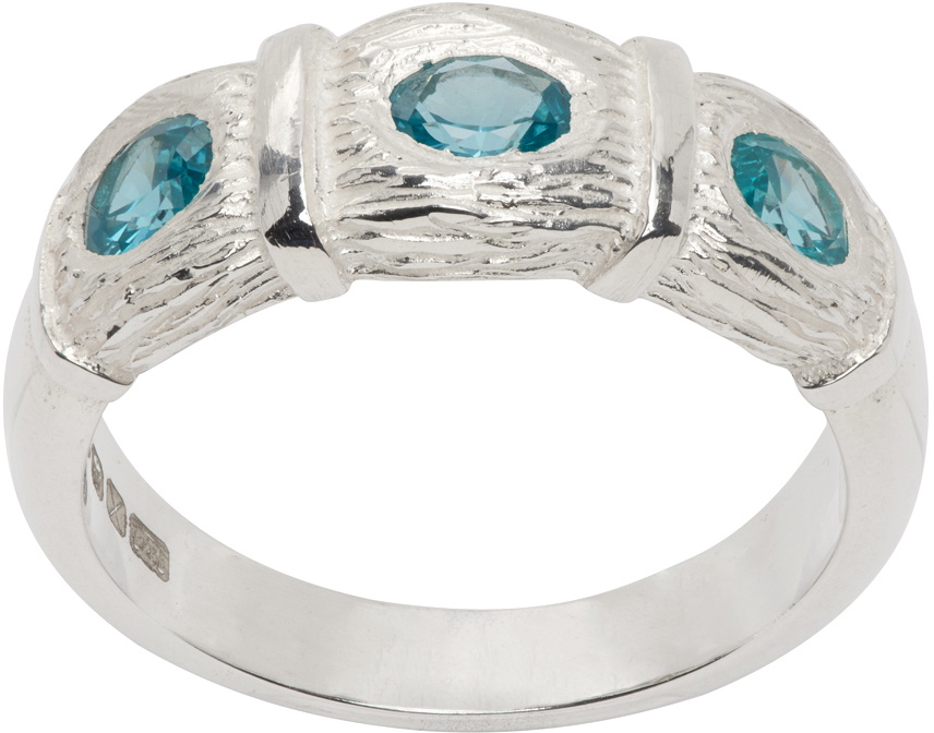 Bleue Burnham SSENSE Exclusive Silver Window Box Ring Bleue Burnham