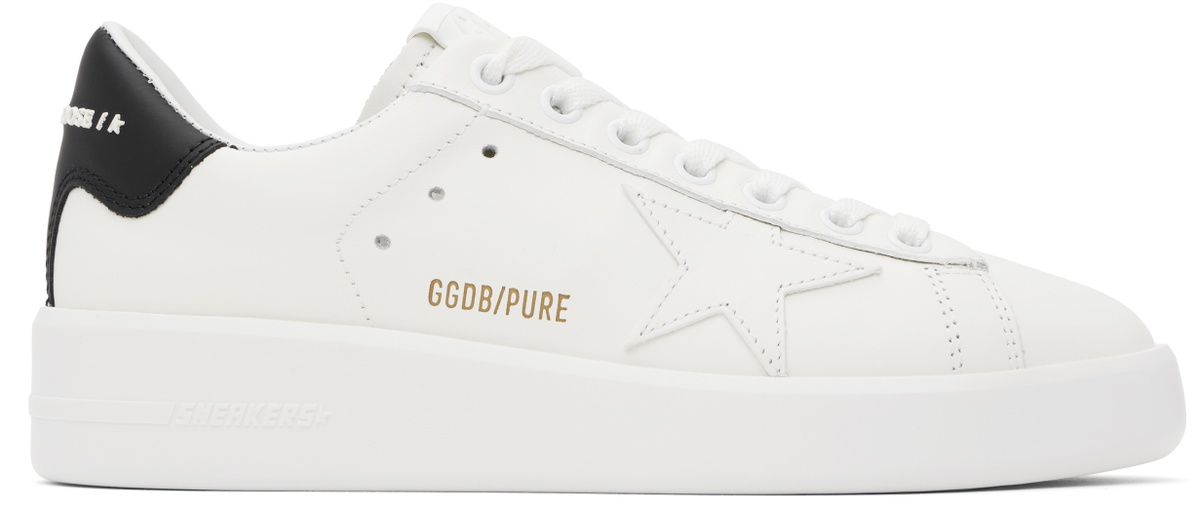 Golden Goose White Purestar Sneakers Golden Goose Deluxe Brand